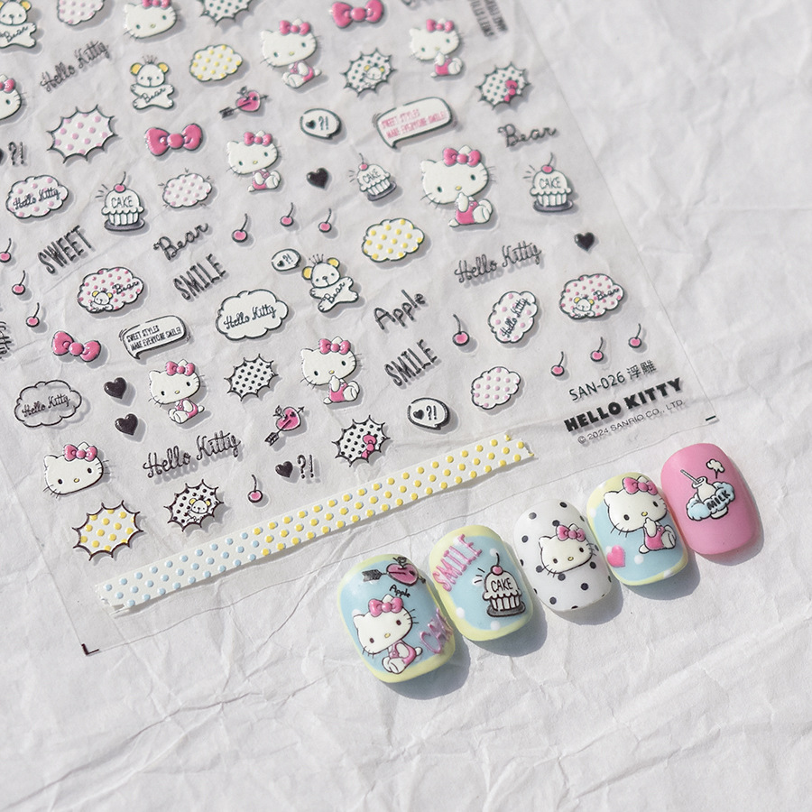 5D HelloKitty Nail Sticker-SAN026