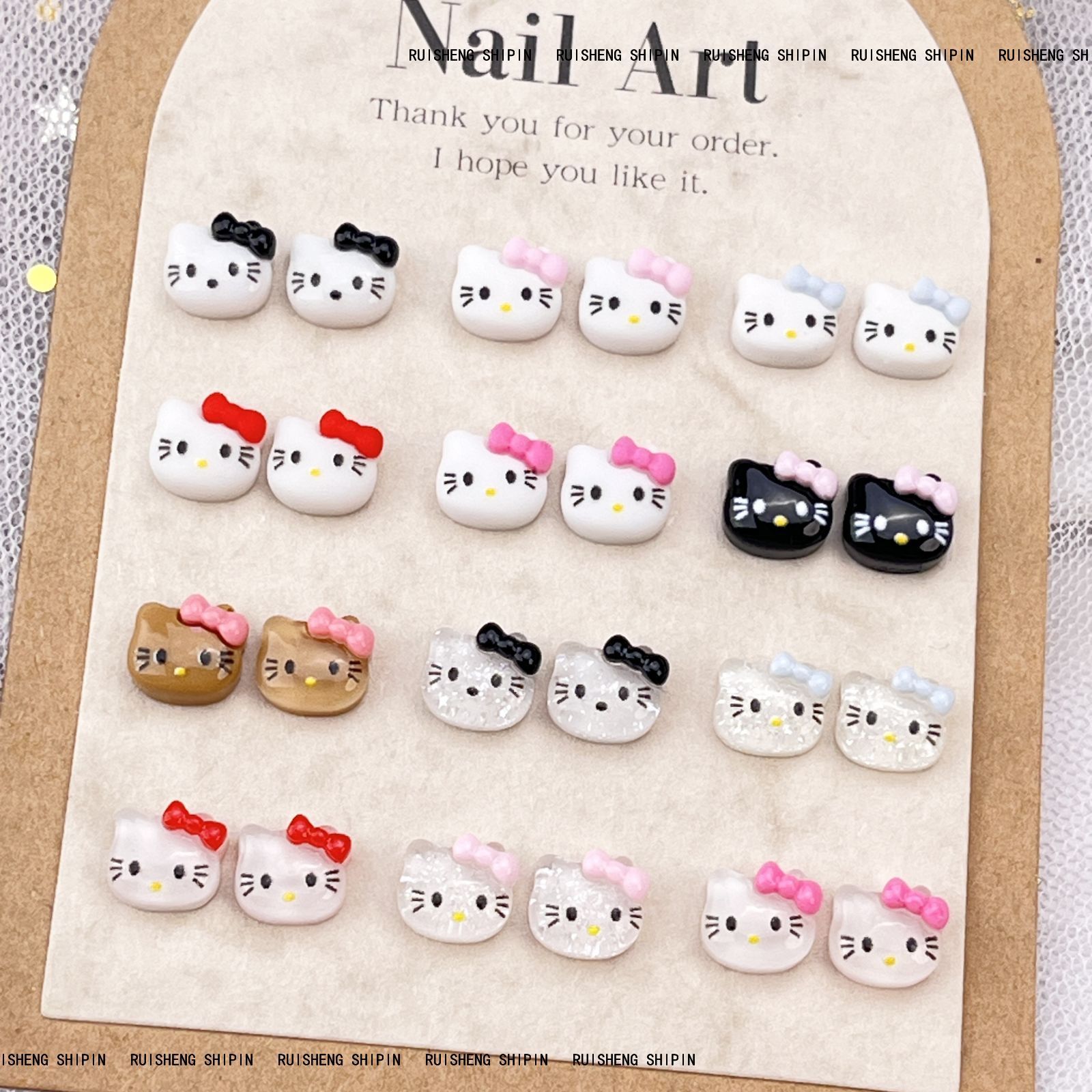 Hello Kitty Nail Charms -30pcs
