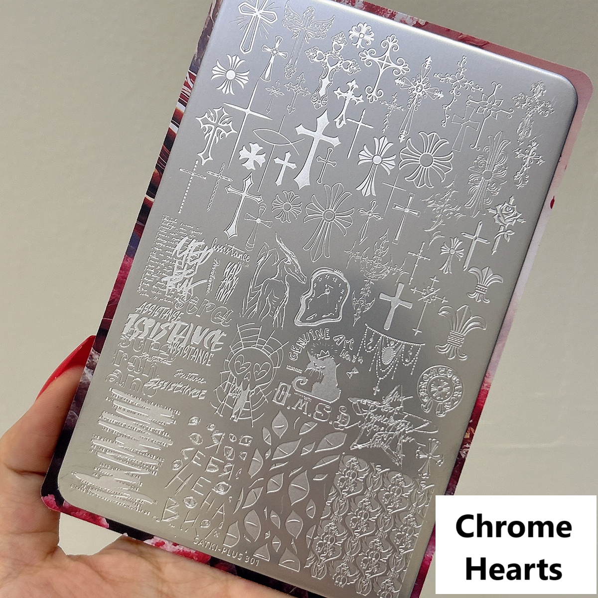 PLUS Chrome Hearts Nail Stamping Plate SATKI 301-10*15cm