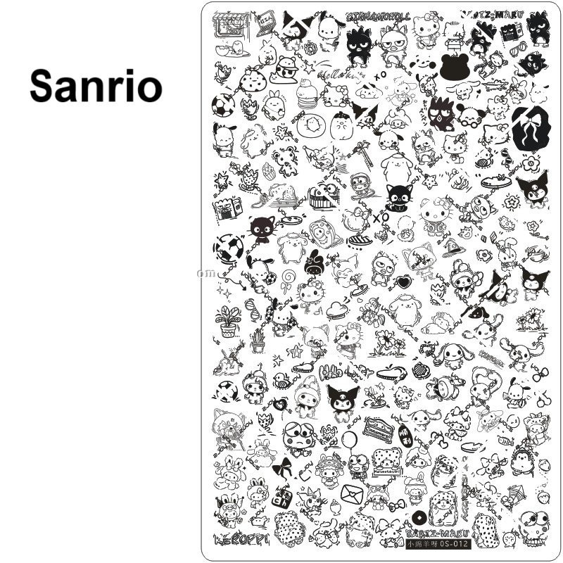 PLUS Sanrio Nail Stamping Plate -ZJOY-OS.012