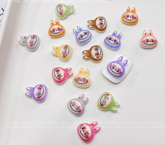 Labubu Nail Charms 30pcs